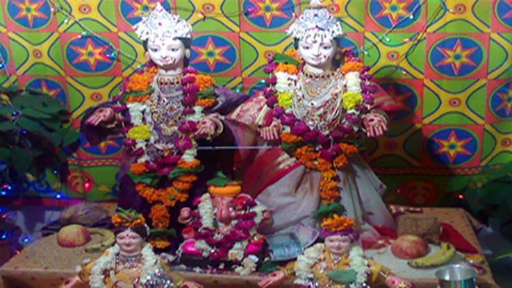 उभ्या गौरी - gauri poojan | Webdunia Marathi